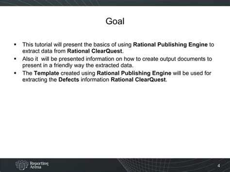 Rational Publishing Engine And Rational Clearquest Ppt
