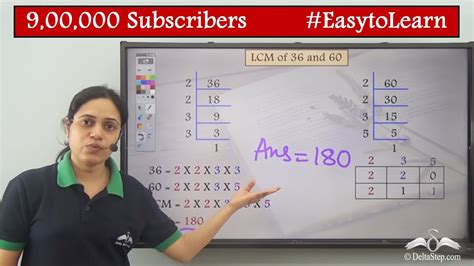 Lcm Prime Factorization Method Class 5 Cbse Ncert Icse Youtube