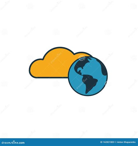 Cloud Storage Icon Simple Element From Icons Collection Stock Illustration Illustration Of
