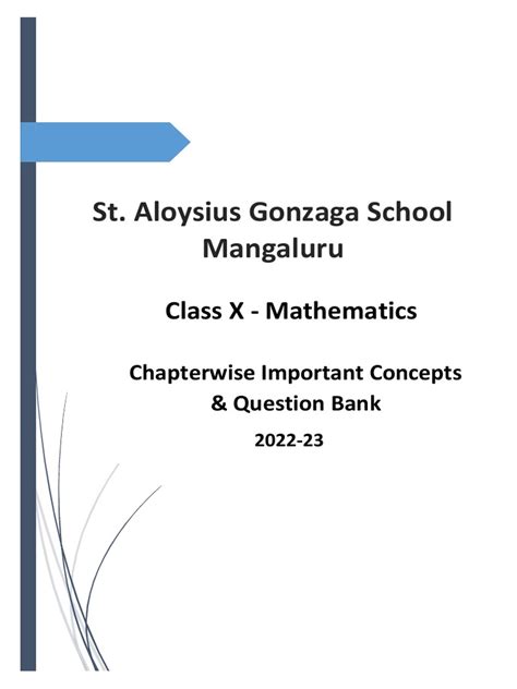 Class 10 Question Bank Pdf