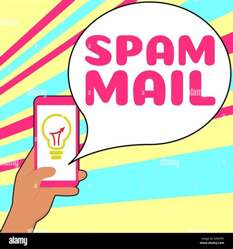 Conceptual Display Spam Mail Business Concept Intrusive Advertising