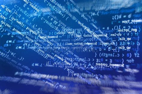 Programming Coding Source Code Screen Stock Illustration