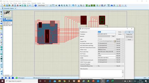Multiple Seven Segment Display With Arduino In Proteus