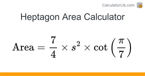 Heptagon Area Calculator Online Calculator