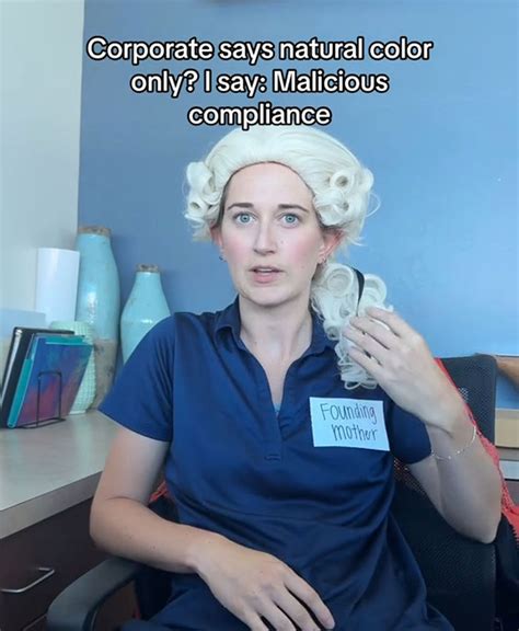Woman Finds A Hilarious Way To Show Company Their Rule Against Colored Hair Is Ridiculous