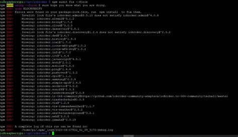 js controller läuft nicht mehr nach Update ioBroker Tot