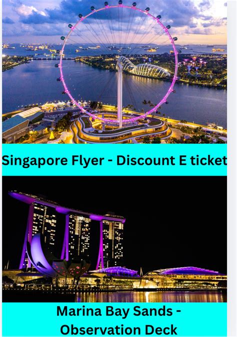 Singapore Flyer Marina Bay Sky Park Observation Deck Tickets