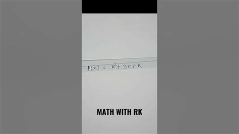 Pyq Part 8 Polynomials Cbse Class 10 Math Youtube