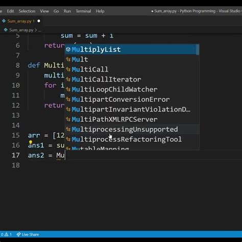Sum And Multiply Of Elements Of List In Python Functions In Python