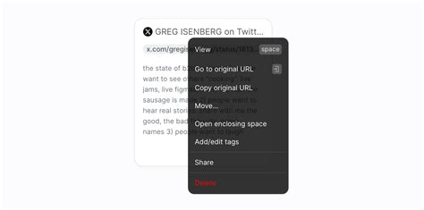 context menu fabric