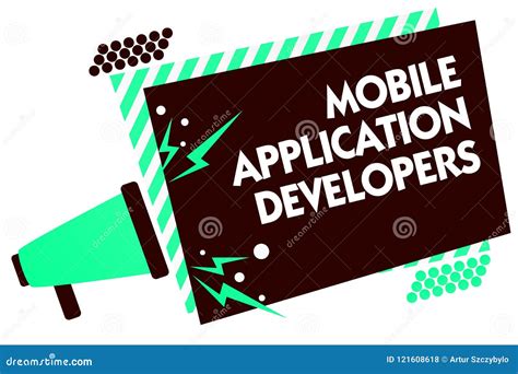 Word Writing Text Mobile Application Developers Business Concept For Create Software For