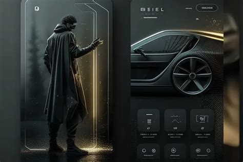 3d Dark Color Ui Design Style Midjourney Prompt Promptbase