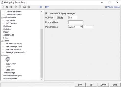 Syslog Integration Configuration MyWorkDrive