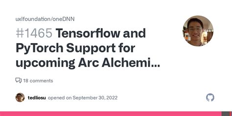 Tensorflow And PyTorch Support For Upcoming Arc Alchemist GPUs When Issue
