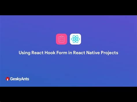 Using React Hook Form In React Native Projects YouTube