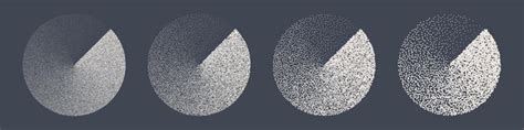 Premium Vector Round Shaped Dotted Objects Stipple Elements Fading Gradient Stippling Dotwork