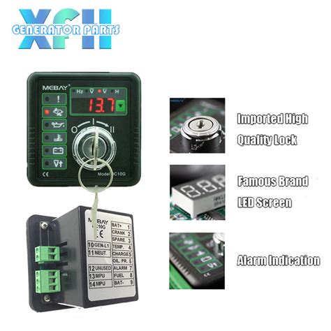 Mebay Dc10g Diesel Manual Key Start Generator Controller Genset Contro Xfh Generator Parts