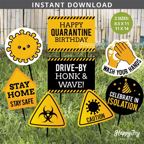 Printable Isolation Signs