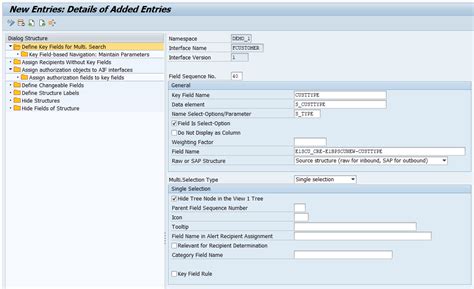 define single key fields sap tutorials