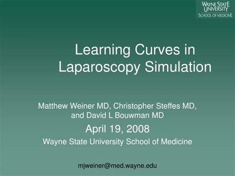 Ppt Learning Curves In Laparoscopy Simulation Powerpoint Presentation
