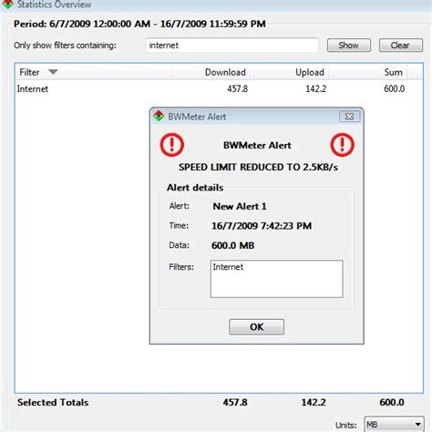 Details Menu Of Bandwidth Meter Download Scientific Diagram
