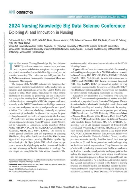 Cin Computers Informatics Nursing