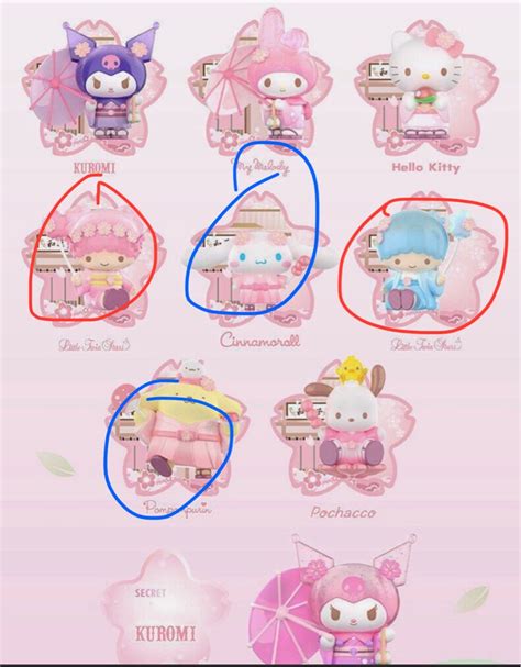 Sanrio Characters Blossom And Wagashi Blind Box Wtt Cinnamoroll