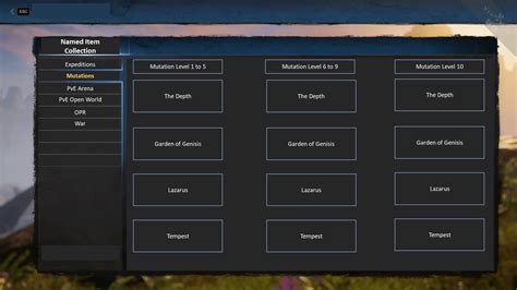 Idea For New Feature Named Items Collection Interface Rnewworldgame