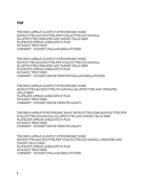Haemato Pbf Pdf White Blood Cell Platelet