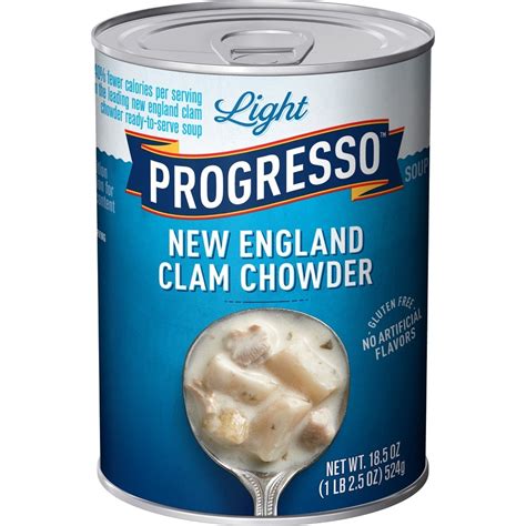 Progresso Light New England Clam Chowder Soup Low Fat Gluten Free 18 5 Oz Shipt