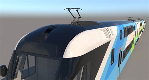 Stadler Dosto Double Decker Passenger Train 3d Model Cgtrader