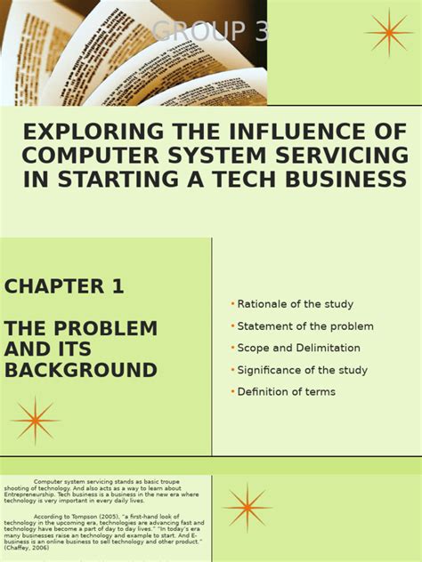 Group 3 Exploring The Influence Of Computer System Servicing In