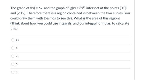 Solved The Graph Of F X 6x And The Graph Of G X 3x2 Chegg Com