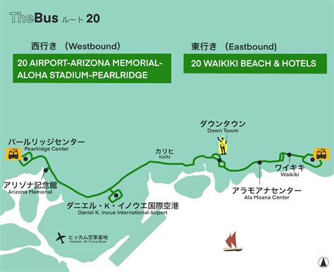 The Bus Honolulu Route Map The Bus Routes In Honolulu Pogooa