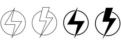 Lightning Bolt Outline Vector Art Icons And Graphics For Free Download