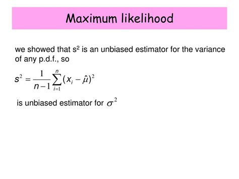 Ppt Parameter Estimation Maximum Likelihood And Least Squares