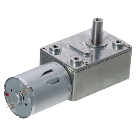 웜기어 스틸 웜 기어 모터 저소음 Dc 12v 6rpm 브러시드 실버 전기 터빈 감속 장난감 티몬