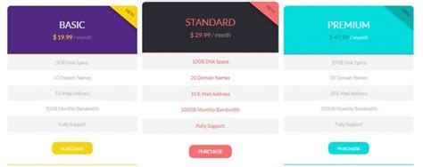 Best Free Bootstrap Pricing Templates OnAirCode