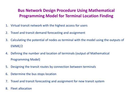 Ppt Iran Network And Transit Modeling And Forecasting Using Emme2 Powerpoint Presentation
