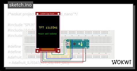 Test Ili9341 Ardnano Wokwi Esp32 Stm32 Arduino Simulator