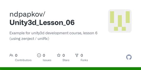 github ndpapkov unity3d lesson 06 example for unity3d development