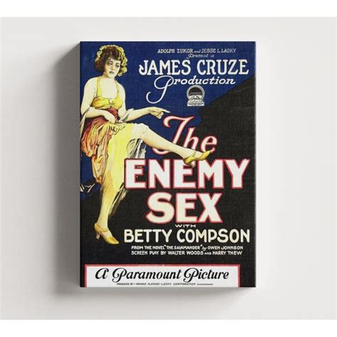The Enemy Sex Movie Wall Canvas Cinematic Décor Print On Click