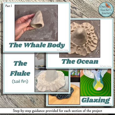 Clay Whale Tails Sculpture Art Project For Ceramics Earth Day Lesson