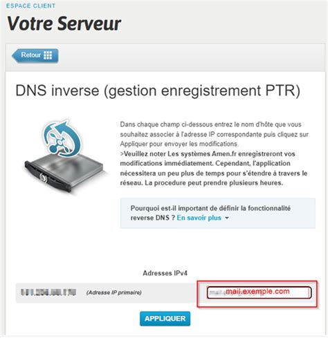 Configuration Du Dns Inverse Pour Vps Ou Serveur Dédié Amenfr