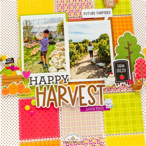 Doodlebug Design Inc Blog Farmers Market Happy Harvest Layout With
