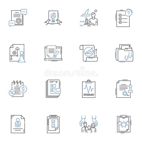 Coverage Line Icons Collection Insurance Shield Protection Umbrella