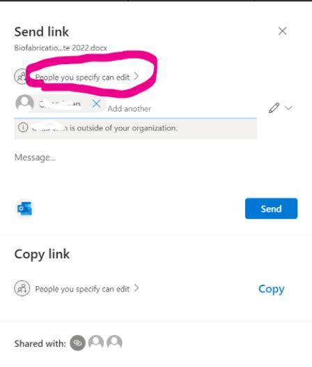 Onedrive Sharing Link Microsoft Qanda