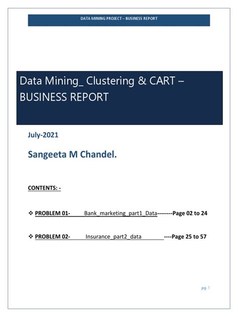 Data Mining Business Report Clustering And Cart Pdf Receiver