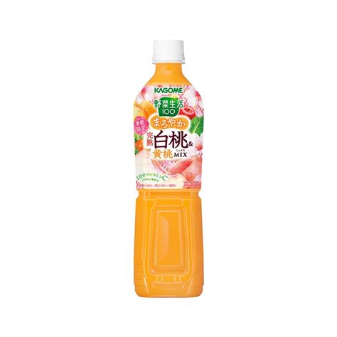春季限定：完熟白桃and黃桃蔬果汁登場 Kagome