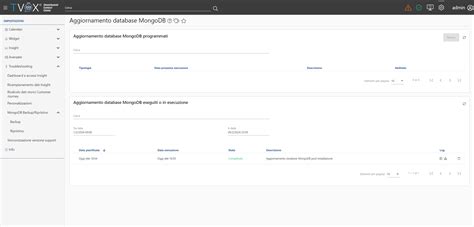 Aggiornamento Database Mongodb Guide Telenia Software